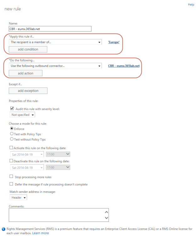 Conditional mail routing in Exchange Online Protection | Tailspintoys ...